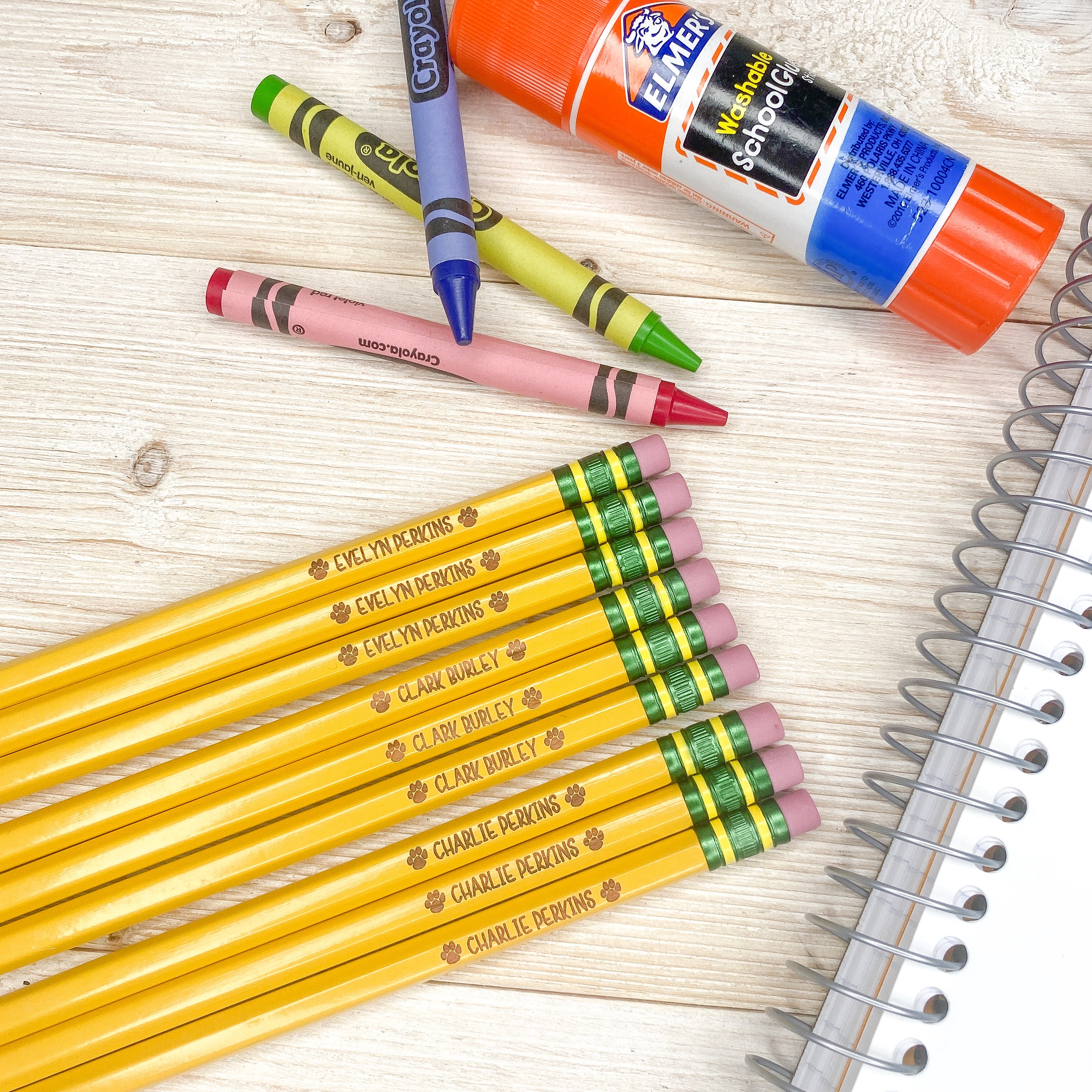 Engraved Personalized #2 Pencils - Set of 12 – The Cottonseed Marketplace