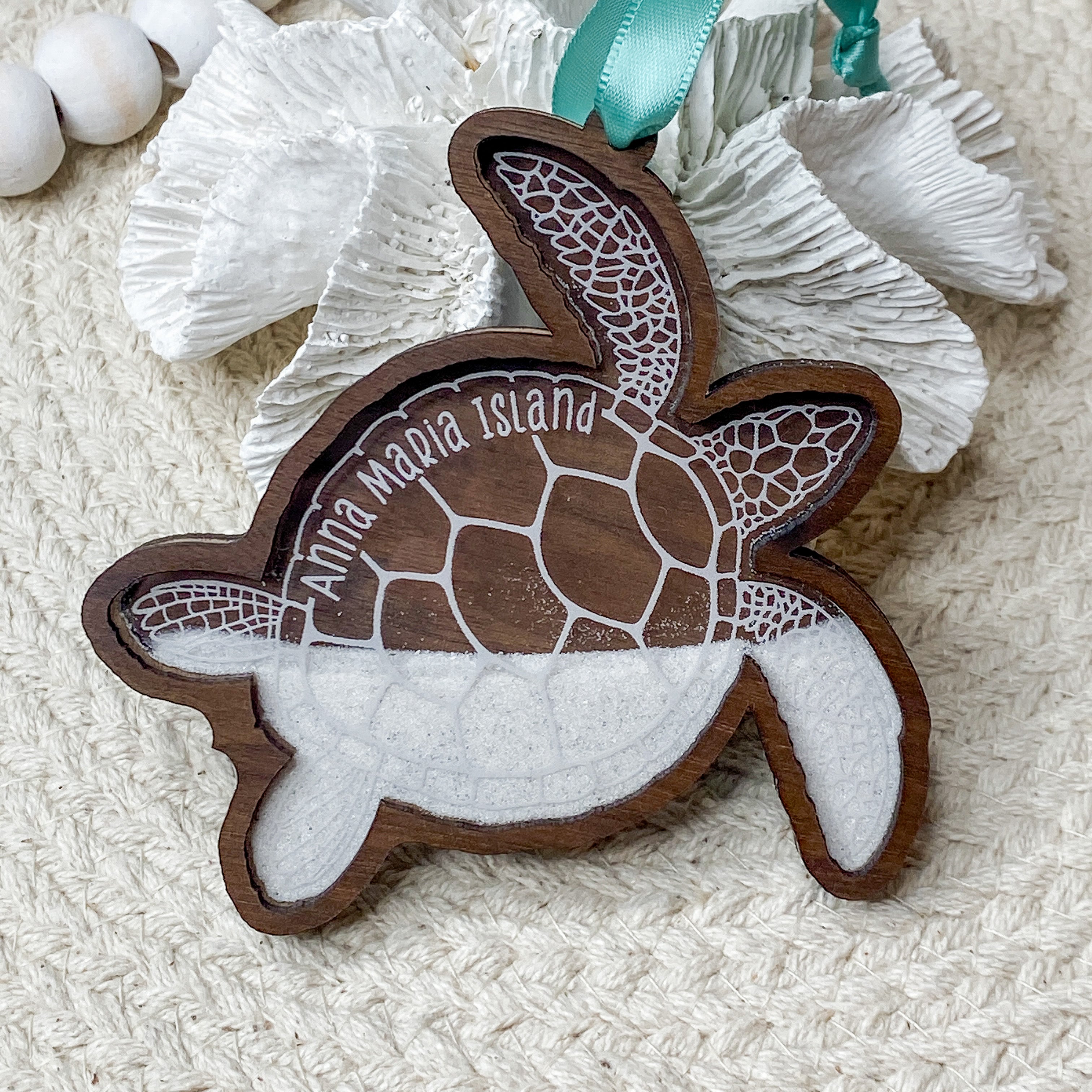 Sand Keepsake Ornament - Sea Turtle – The Cottonseed Marketplace